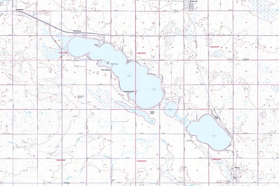 2017 Map of Lake Madison South Dakota | Etsy