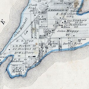 1874 Map of Catawba Island Ottawa County Ohio Lake Erie - Etsy