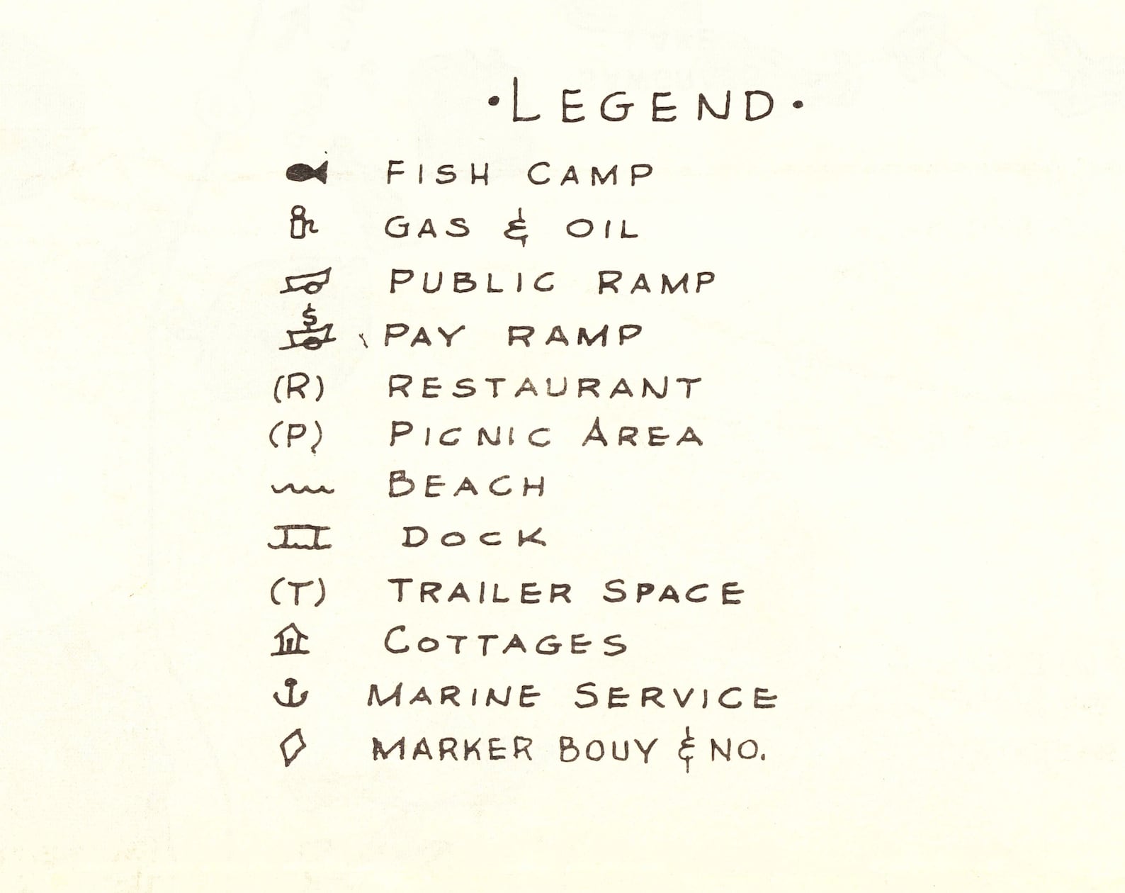 1980 Map of Lake County Florida Lakes | Etsy