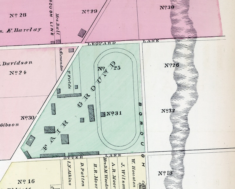 1876 Town Map of Beaver Beaver County Pennsylvania - Etsy