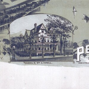 1893 Panoramic Map of Morrisville Bucks County Pennsylvania - Etsy