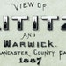 1887 Panoramic Map of Lititz Warwick Lancaster County Pennsylvania - Etsy