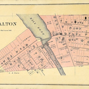 1889 Town Map of Royalton Waupaca County Wisconsin - Etsy