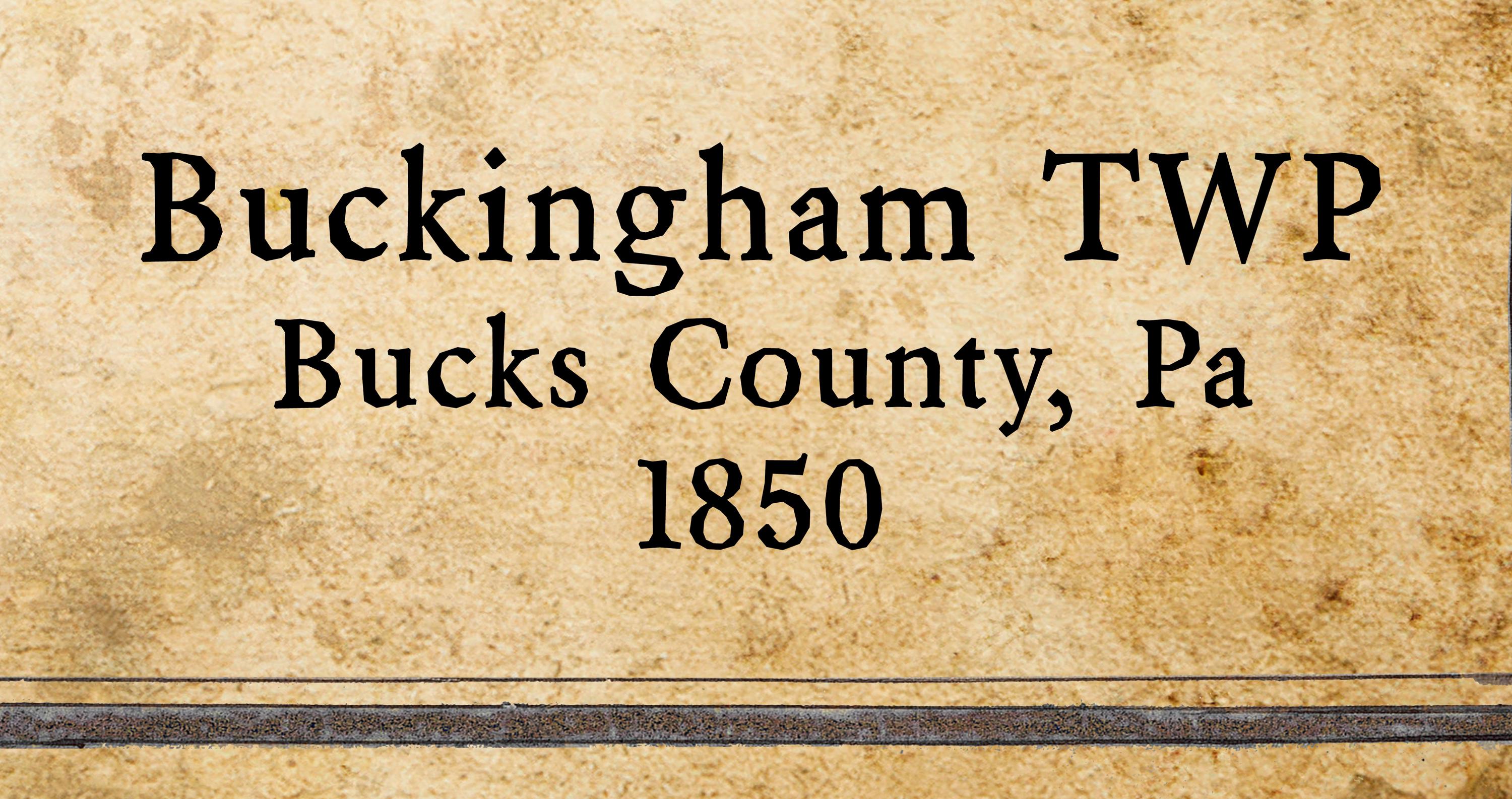 1850 Map of Buckingham Township Bucks County Pennsylvania - Etsy