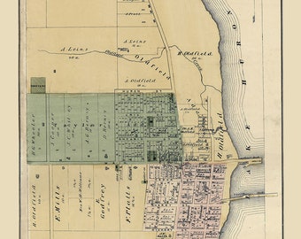 Port Sanilac Mi Map - Etsy