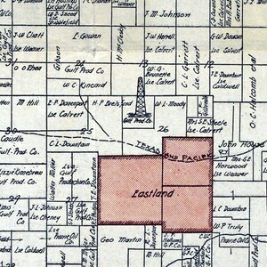 1918 Map of Ranger and Eastland Oil Well Field Texas - Etsy