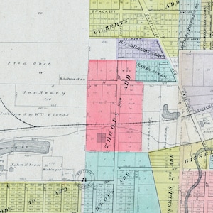 1901 Map of Belleville St Clair County Illinois - Etsy