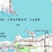1992 Map of Big Chapman Lake Indiana - Etsy