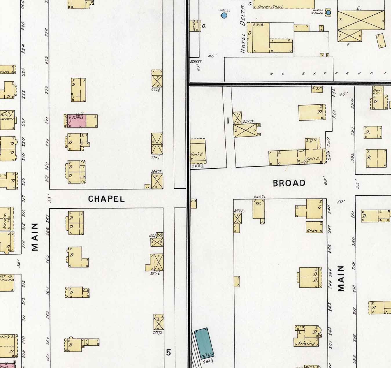 1894 Town Map of Delta York County Pennsylvania - Etsy