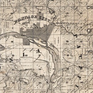1861 Farm Line Map of Columbia County Wisconsin - Etsy