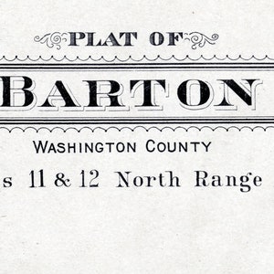 1915 Map of Barton Township Washington County Wisconsin - Etsy
