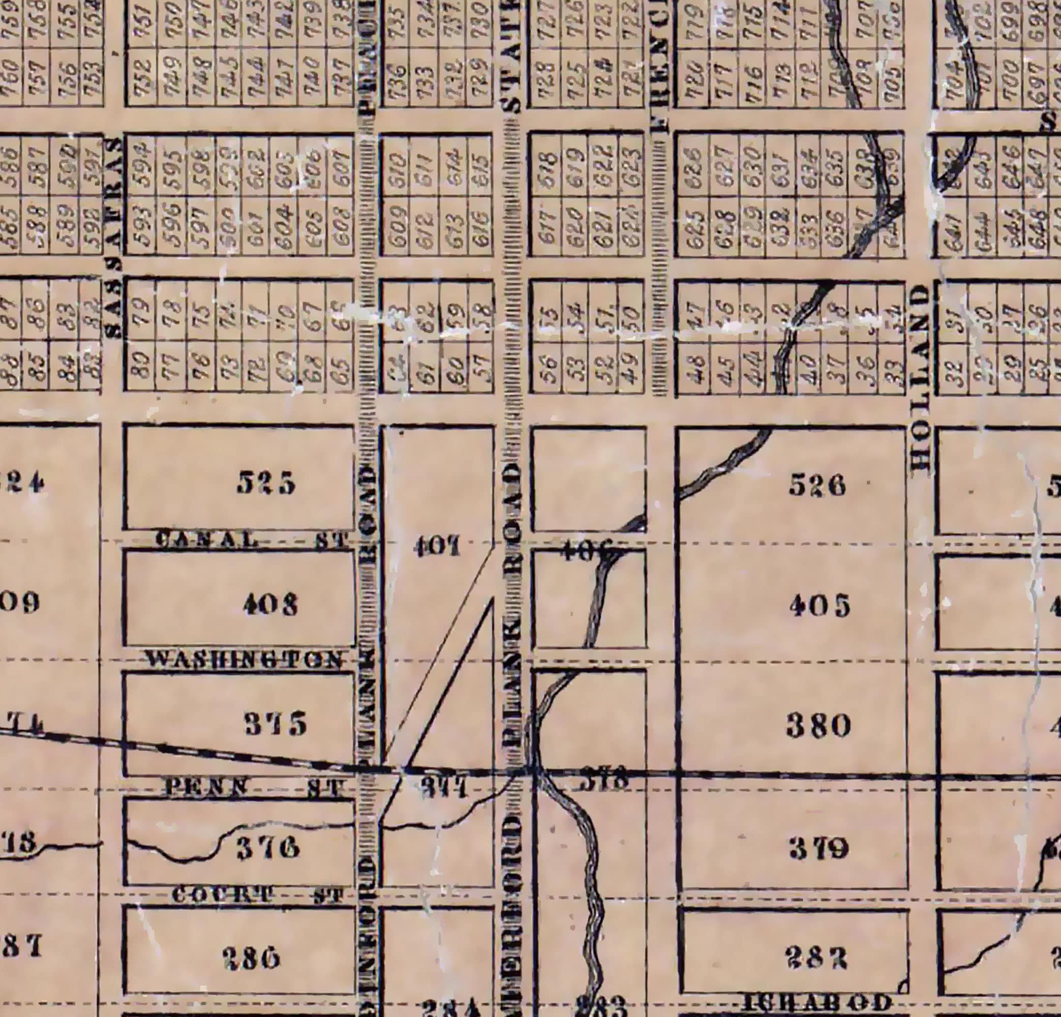 1855 Town Map of Erie Erie County Pennsylvania - Etsy