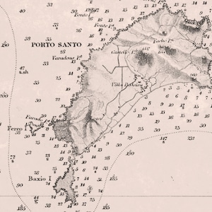 1843 Map of the Islands of Madeira Porto Santo and Dezertas - Etsy