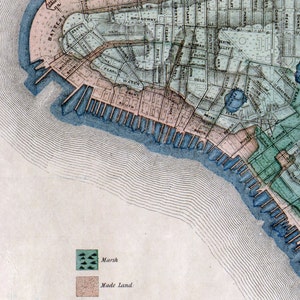 1865 Map of the City of New York - Etsy