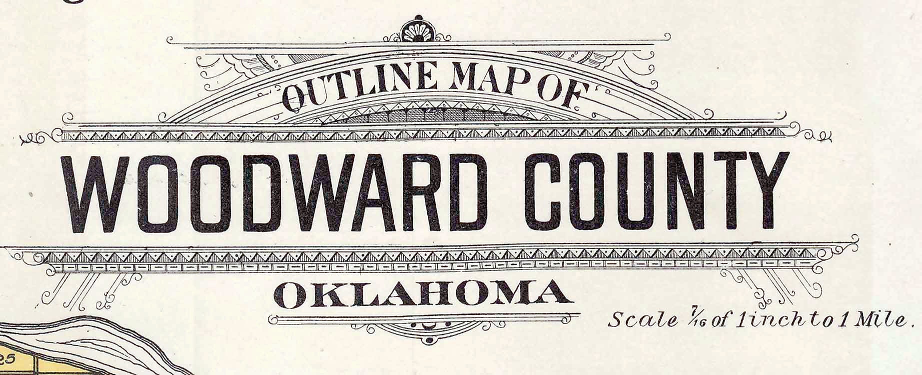 1910 Map of Woodward County Oklahoma - Etsy