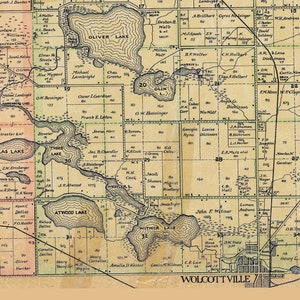 1904 Farm Line Map of La Grange County Indiana - Etsy