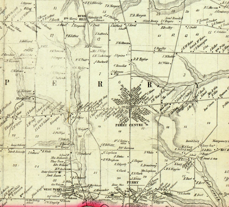 1853 Farm Line Map of Wyoming County NY From Actual Surveys - Etsy