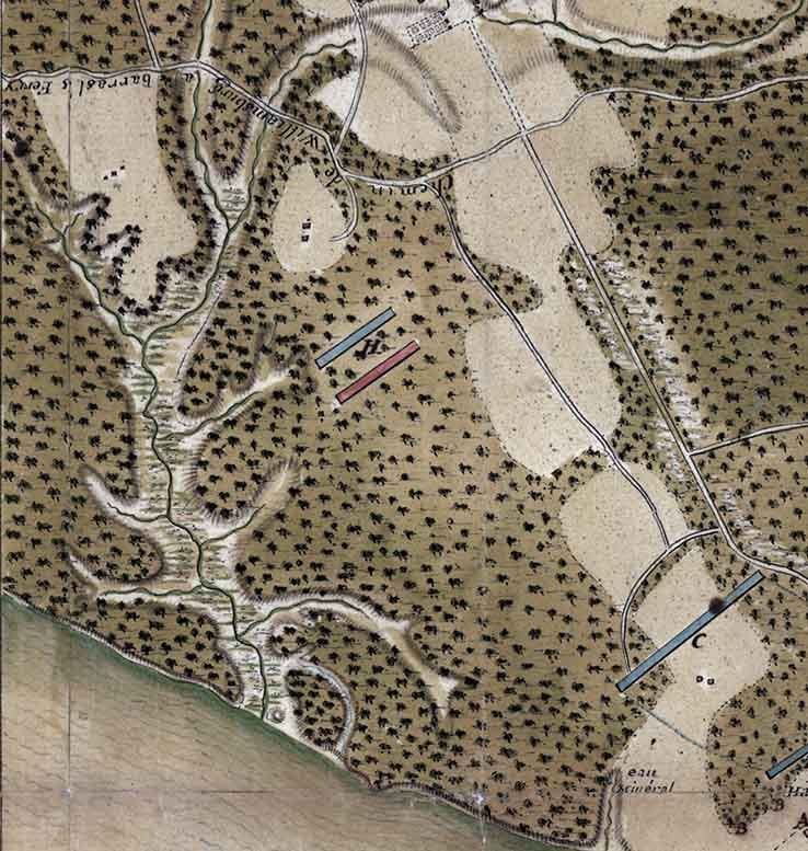 1781 Map of Jamestown Virginia Region - Etsy