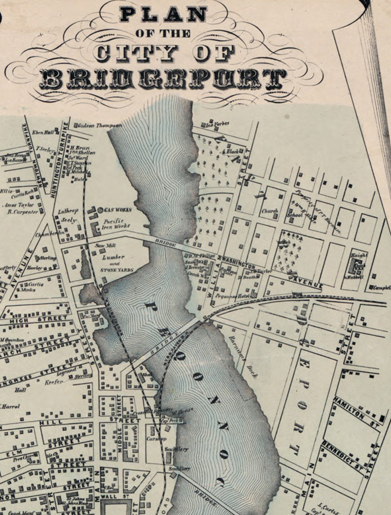 1858 Map of Fairfield County Connecticut Genealogy - Etsy