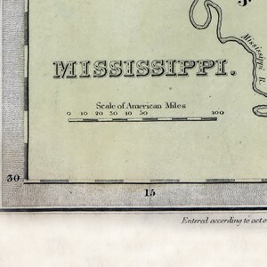 1835 Map of Mississippi - Etsy