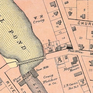 1889 Town Map of Royalton Waupaca County Wisconsin - Etsy