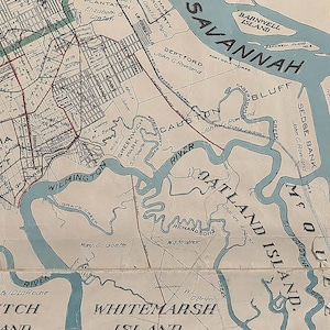 1906 Map of Chatham County Georgia Savannah - Etsy