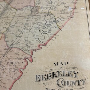 1894 Map of Berkeley County West Virginia Martinsburg - Etsy