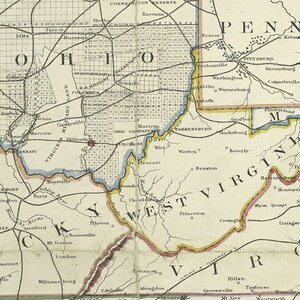 1866 Map of the United States - Etsy