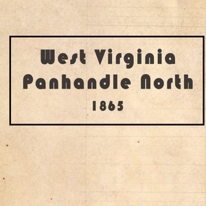1865 Map of the West Virginia Panhandle North - Etsy