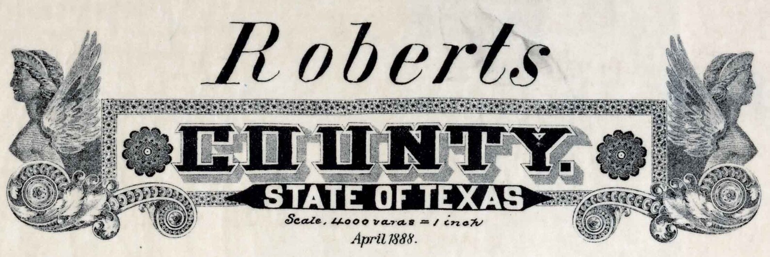 1888 Farm Line Map of Roberts County Texas - Etsy
