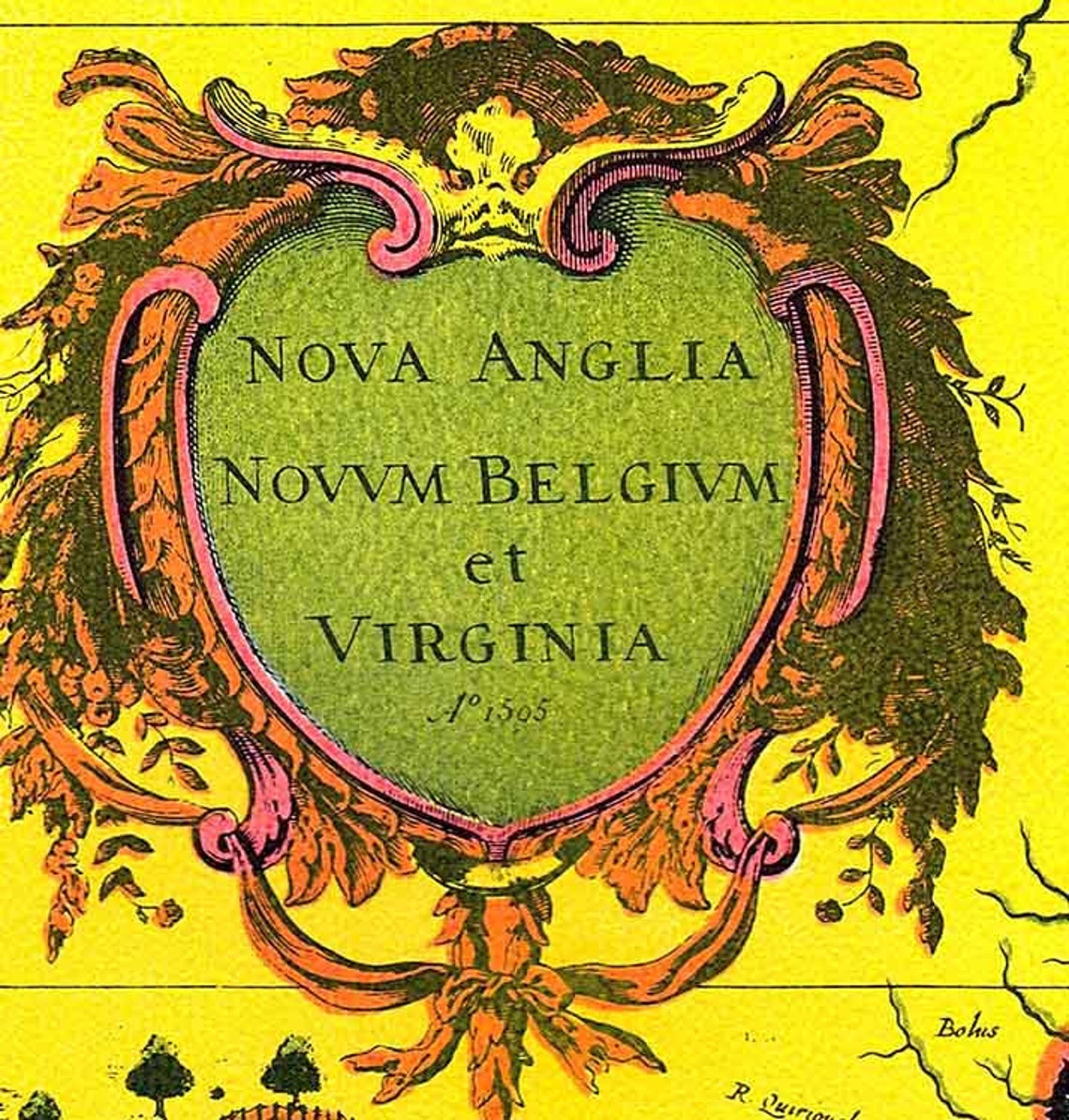 16th Century Map of Virginia America - Etsy