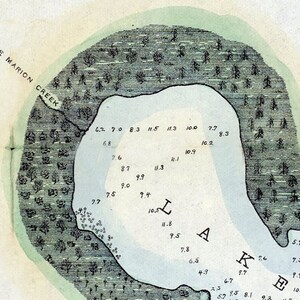 1901 Map of Tohopekaliga Cypress and Hatcheneha Lake Florida - Etsy