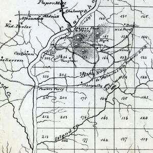 1864 Map of Part of Dekalb and Fulton County Georgia Reproduction - Etsy