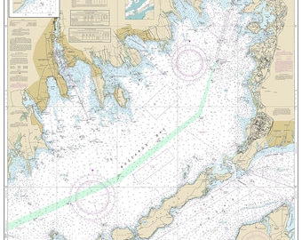 2014 Nautical Map of Buzzards Bay Massachusetts | Etsy