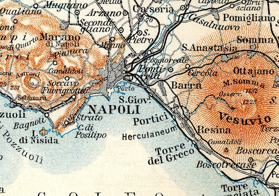 Vesuvius Italy Map