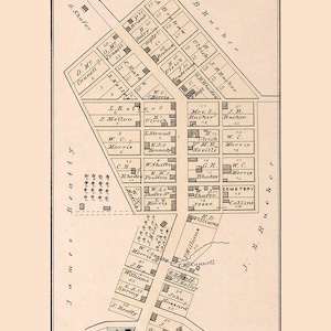 1876 Map of Mt Ephraim Noble County Ohio - Etsy