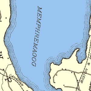 1919 Map of Newport Vermont Lake Memphremagog - Etsy