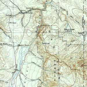 1895 Topo Map of Three Forks Montana Gallatin National Forest - Etsy