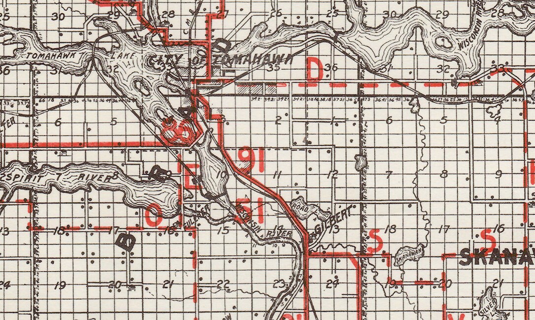 1926 Farm Line Map of Lincoln County Wisconsin - Etsy