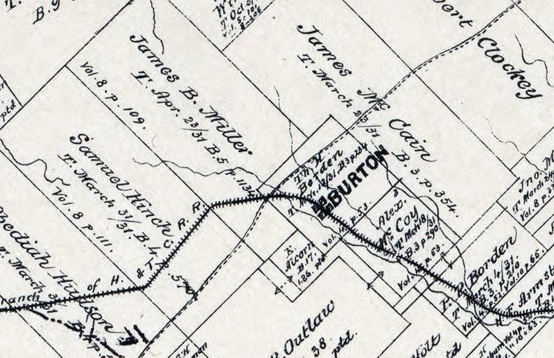 1879 Map of Washington County Texas - Etsy