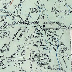 1876 Map of Fallowfield Township Washington County Pa Bentleysville - Etsy