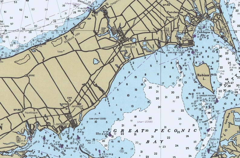 1995 Nautical Map of Long Island Sound Eastern Part New York - Etsy