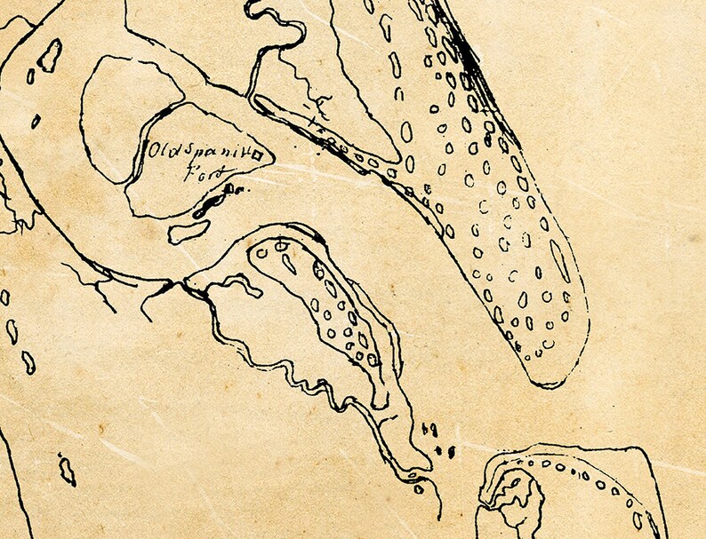 1867 Map of Matanzas Inlet Saint Johns County Florida - Etsy