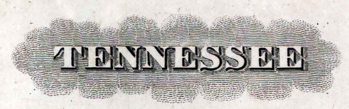 1826 Map of the State of Tennessee - Etsy
