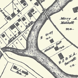 1888 Town Map of Glencoe Belmont County Ohio - Etsy