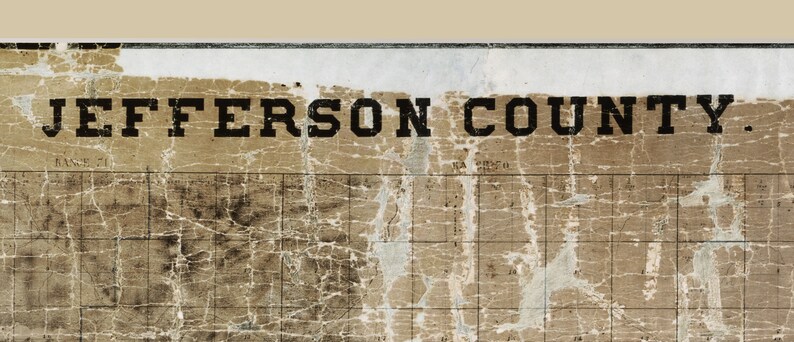 1879 Map of Jefferson County Colorado - Etsy