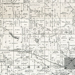 1880 Farm Line Map of Carver County Minnesota From Actual Surveys - Etsy