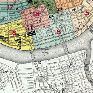 1893 Map of Cincinnati Ohio and Vicinity - Etsy