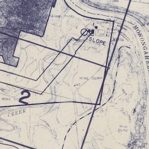 1982 Map of Robena Coal Mine Greene County Pennsylvania - Etsy