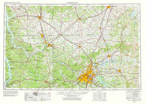 Topographical Map Of Tennessee Highways
